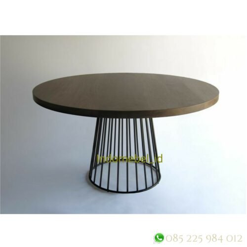 Meja Cafe Bulat Minimalis Modern Murah - Indomebel.id