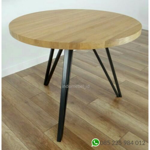 Meja Cafe Minimalis Bulat Three Legs - Indomebel.id