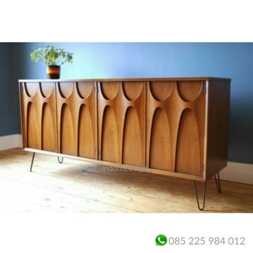 Jual Meja Tv Jati Retro Natural Minimalis Indomebel Id