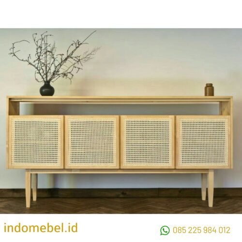 Rattan Minimalist Bufet - Indomebel.id