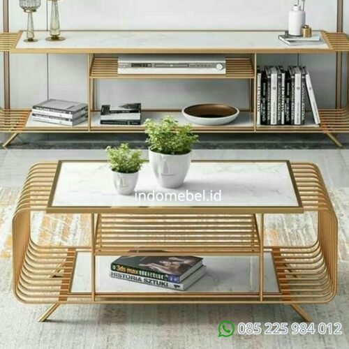 Meja Tamu Besi Mewah Terbaru - Indomebel.id